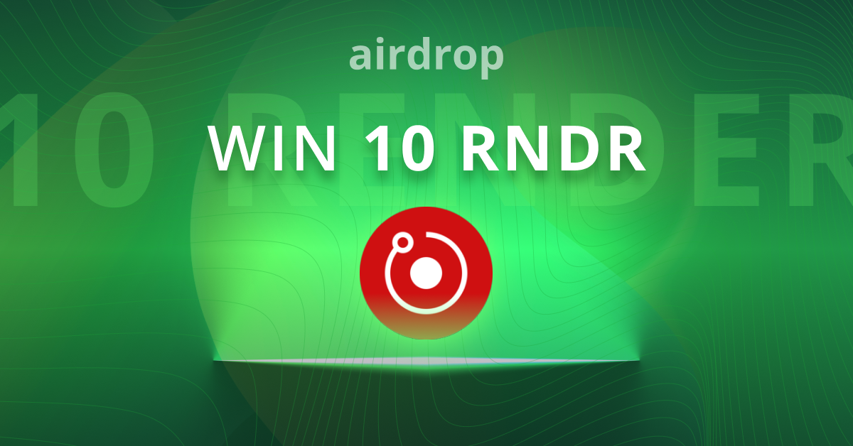 Participate in the RNDR Airdrop for a Chance to Win 10 RNDR Tokens!